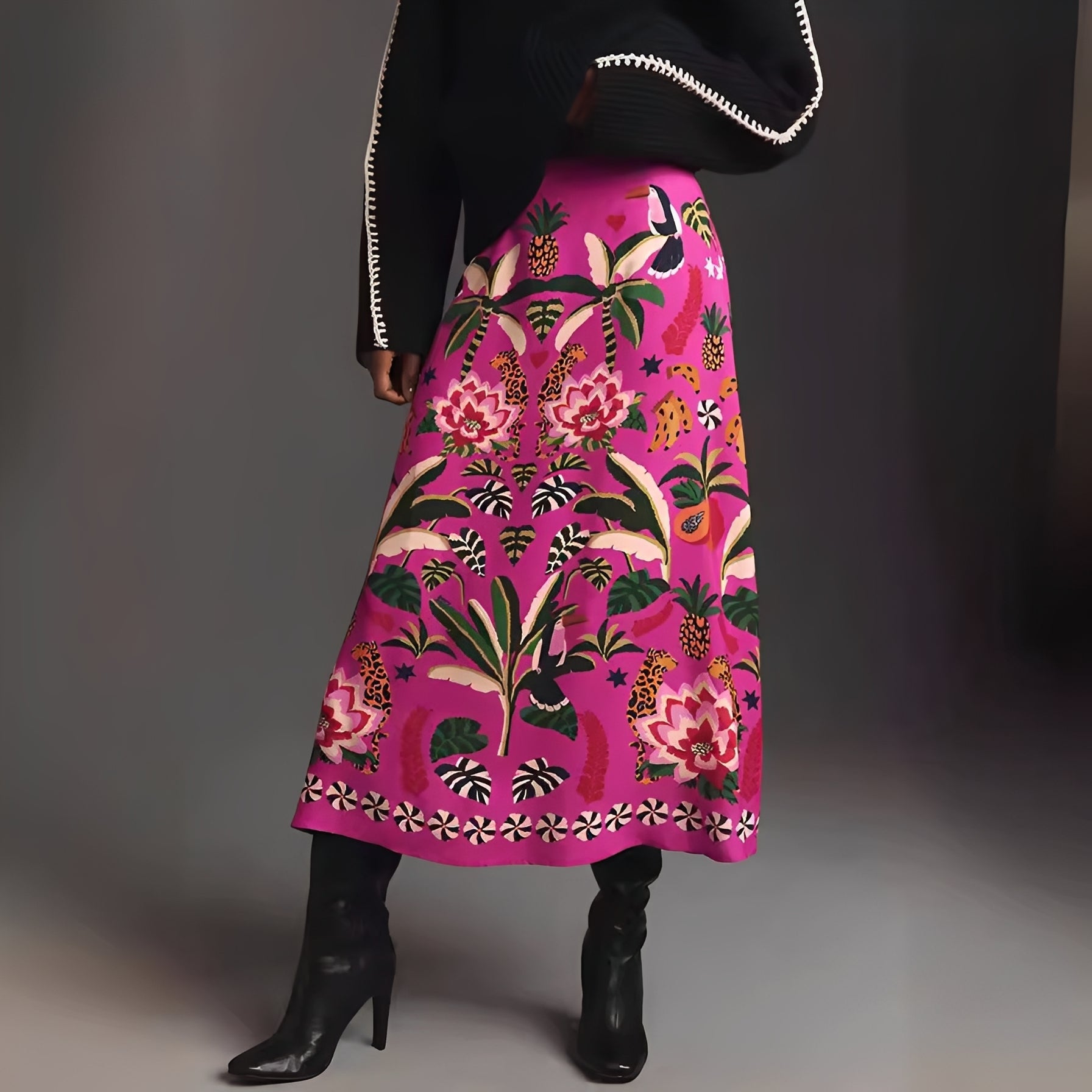 Chanie - Robe élégante à motifs floraux pour femmes – Monaco-mode.fr