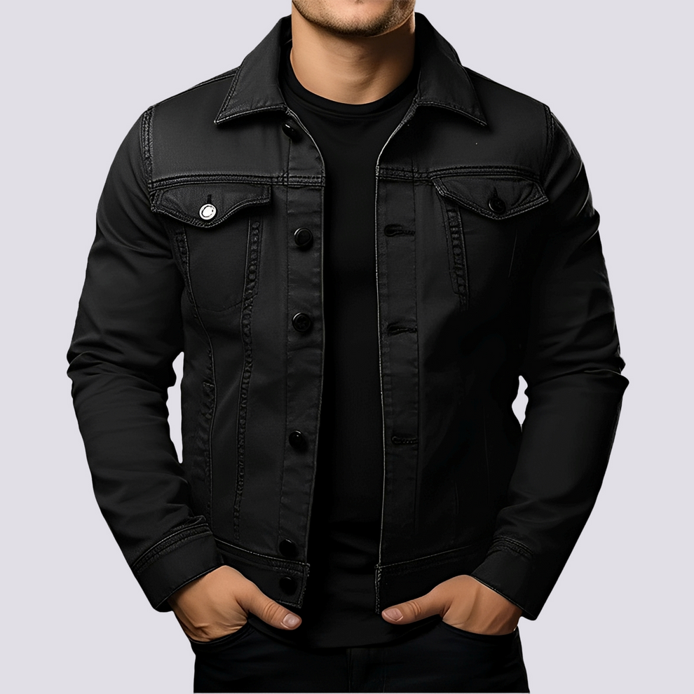 Layton - Veste en jean décontractée pour hommes – Monaco-mode.fr